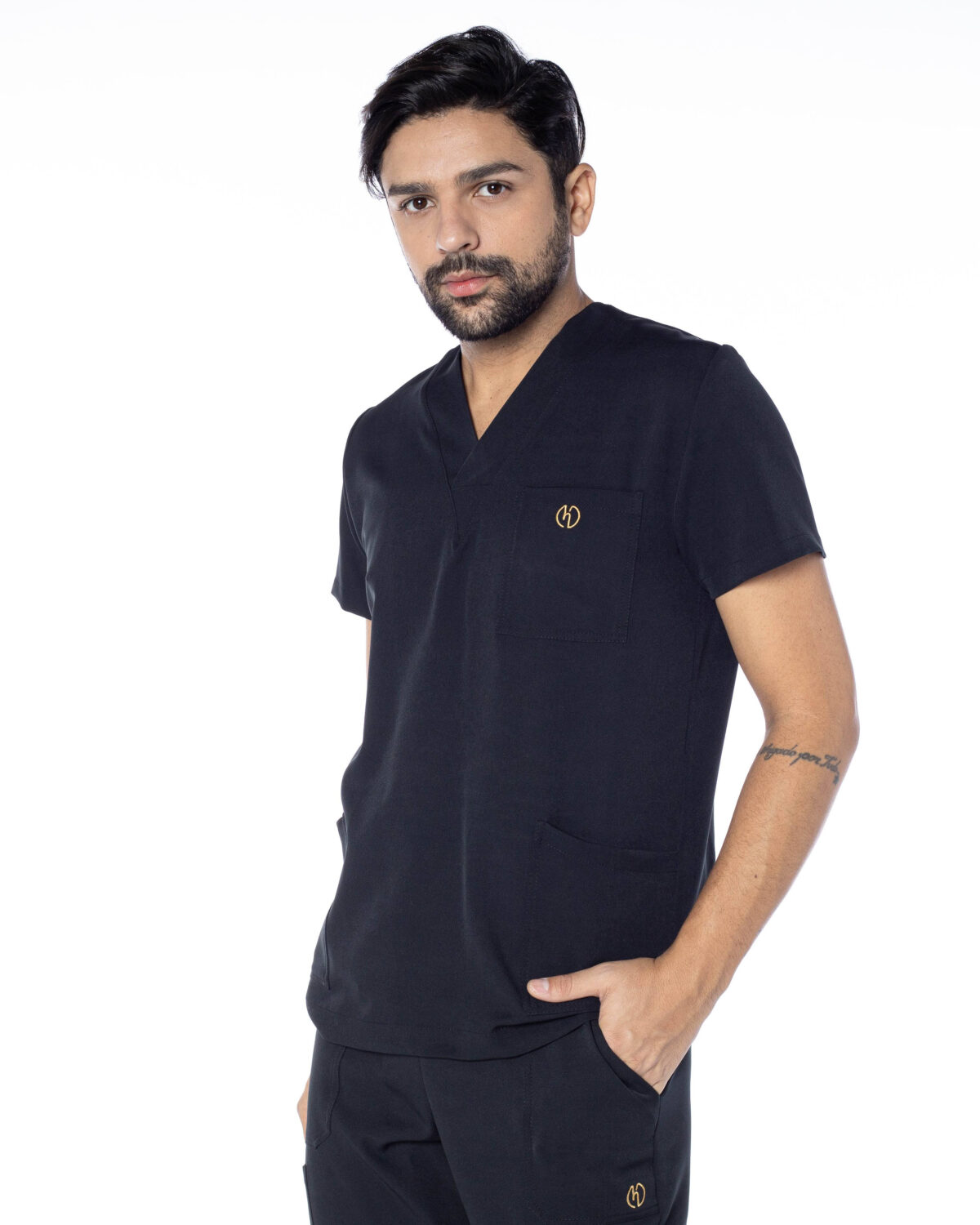 Scrub Masculino Prime Cor Preto - Dra Elegancia