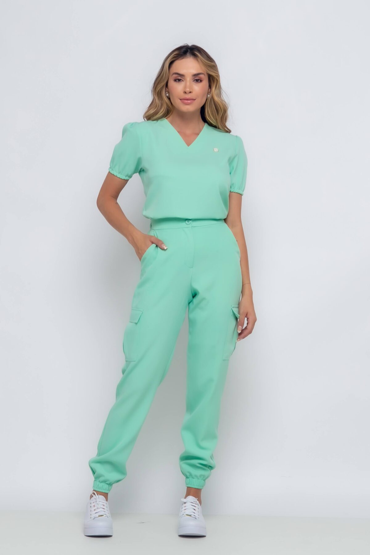 Scrub Feminino Maximus Liso Luxo - Dra Elegancia